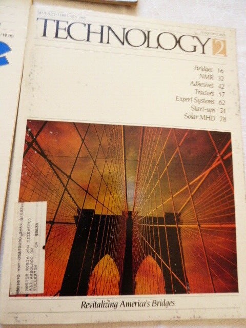 Jan/Feb1982 Technology magazine back issue | eBay