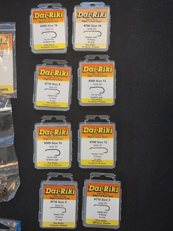 Huge Lot Of Fly Tying Hooks Dai-Riki Umpqua Mustad Tiemco | eBay