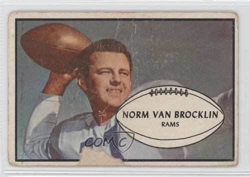 1953 Bowman Norm Van Brocklin #11 HOF | eBay