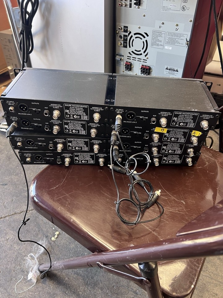 Lot 4 Shure ULXP 4 Wireless Mic Receiver double units | eBay