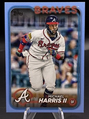 2024 Topps Series 1 Michael Harris II /50 Fathers Day Blue Braves | eBay