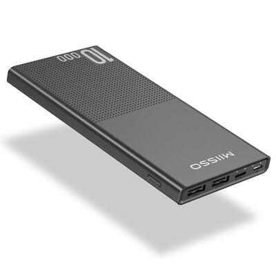 10000mAh Cell Phone External Battery Pack, Portable Phone Charger Power ...