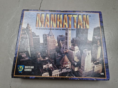 MANHATTAN MAYFAIR GAMES - GAME OF THE YEAR 1994 SKYSCRAPER BOARD GAME ...