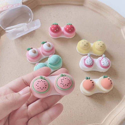 Fruit Lenses Box Mini Contact Lens Case Storage Eye Care Contact Lens ...