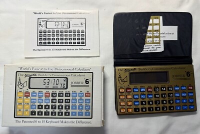 Jobber 6 Builder's Construction Calculator NIB | eBay