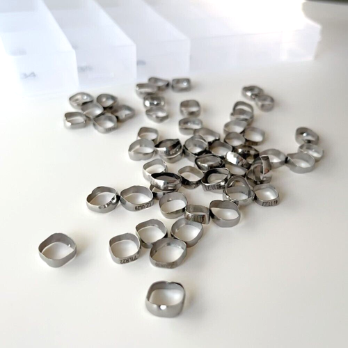2Box Plain Molar Band Second Molar Orthodontics Stainless Steel Dental ...