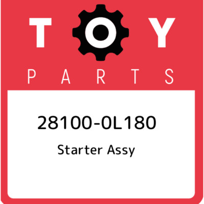 28100-0L180 Toyota Starter assy 281000L180, New Genuine OEM Part | eBay