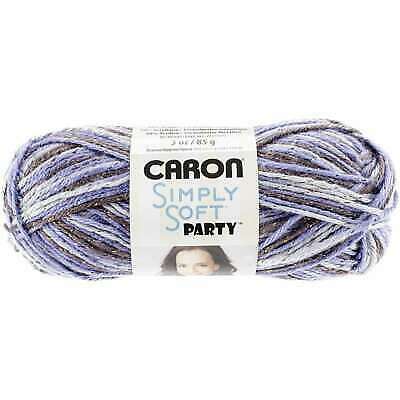 Caron Simply Soft Party Violet Variegated Sparkle 3 Oz 99 Acrylic ...