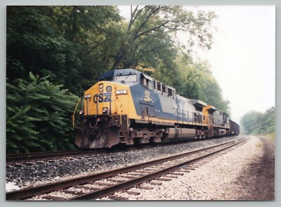 Railroad Photo - CSX #52 Diesel Locomotive 1990s Freight Train | eBay