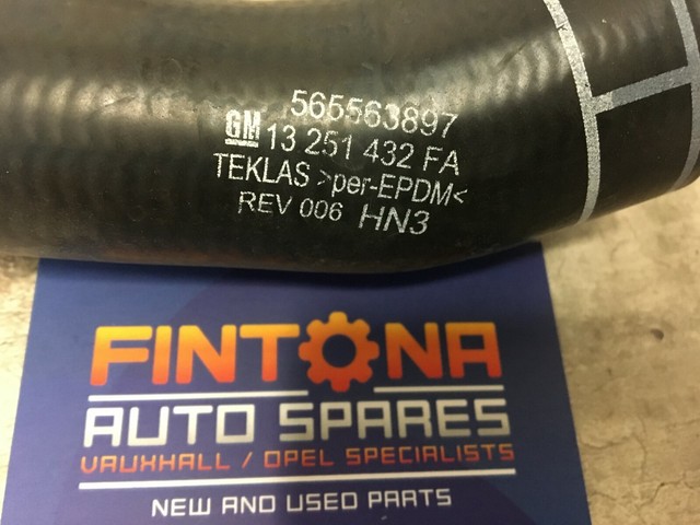 Vauxhall ASTRA J Mk6 1.7 CDTI Diesel Rubber Pipe GM 13251432 565563897 ...