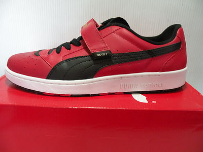 PUMA SKY II + CLASSIC LO SNEAKER TRAINERS SPORT MEN SHOES RED/BLACK ...