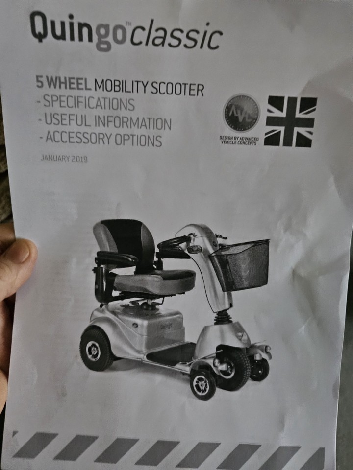 Quingo Classic Mobility Scooter 5-Wheel | eBay UK