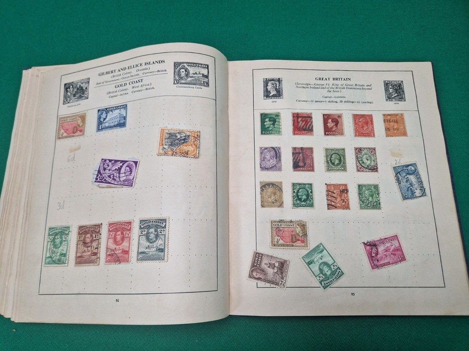 Collection of 635 Vintage World Postage Stamps Bundle in Strand Album ...