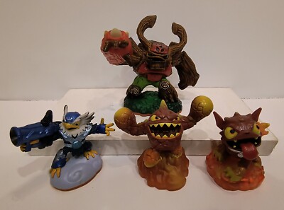Large Lot SKYLANDERS ORANGE BASE (4) Action Figures Toys Game ...