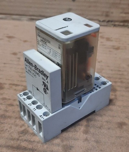 ALLEN BRADLEY #700-HA32Z24, 700-HSMD, 700-H202 24VDC RELAY W/ SOCKET ...