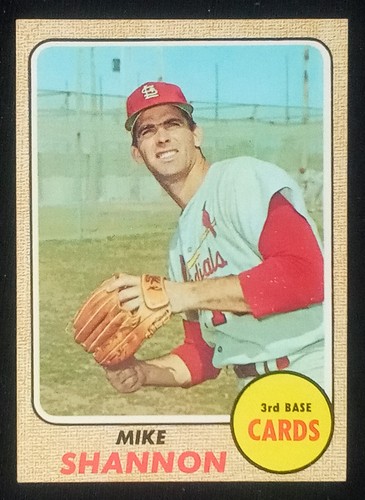 1968 Topps - #445 Mike Shannon - St. Louis Cardinals EXC/NM (see ...