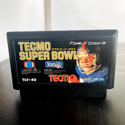 Tecmo Super Bowl Nintendo Famicom Tecmo 1991 TCF-4U Japanese Version ...