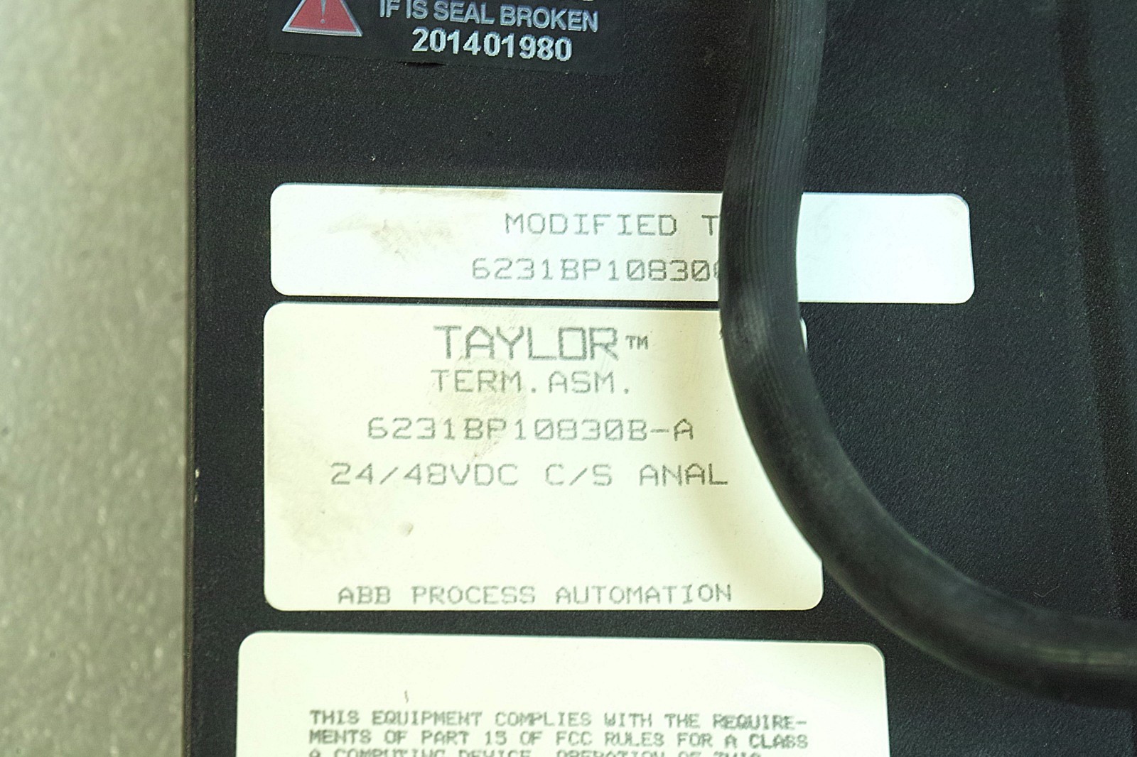 ABB TAYLOR MOD 300 6231BP10830B-A 24/48 VDC 6A MAX, 6203FP10800A-B | eBay
