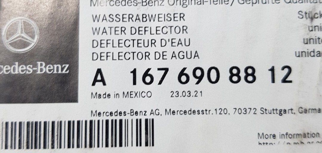 GENUINE MERCEDES GLE V167 W167 FRONT RIGHT A PILLAR TRIM 2019-ON ...