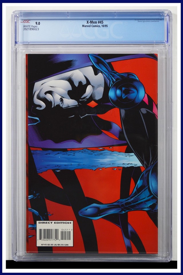 X-Men #45 CGC Graded 9.0 Marvel October 1995 Andy Kubert Cover Comic ...