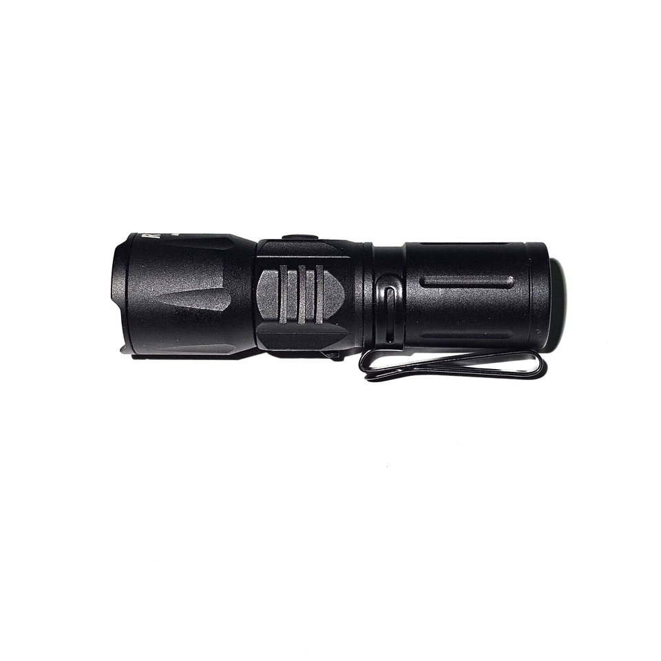 RWP MINI-P50 Tactical EDC Flashlight USB-C Rechargeable Zoom Dual Clip ...