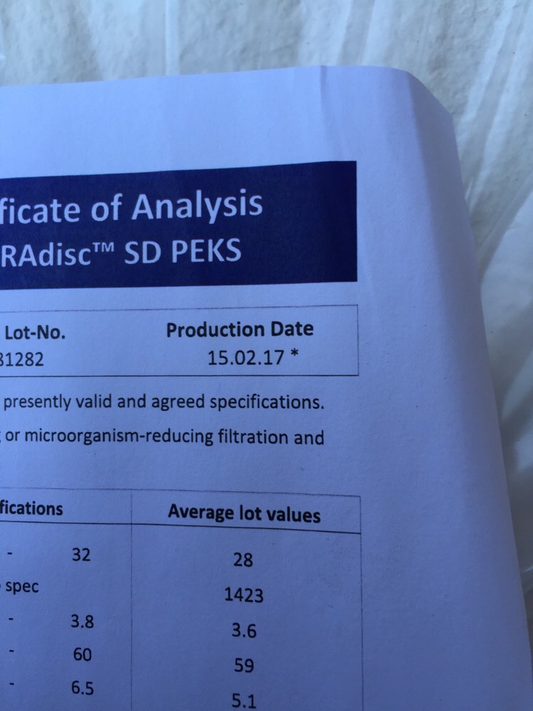 Pall Supradisc Stack Disc Part # B17343 SDP EKS 300peksc421sp for sale ...