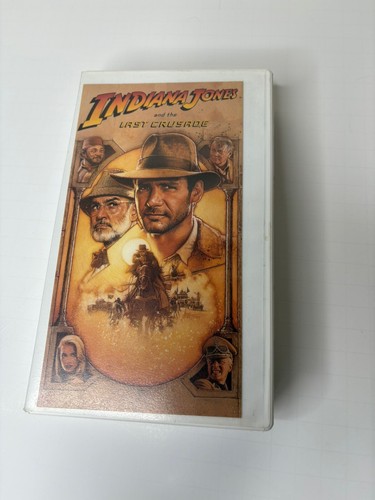 Indiana Jones and the Last Crusade VHS Tape 1989 Rental Box 97363185932 ...