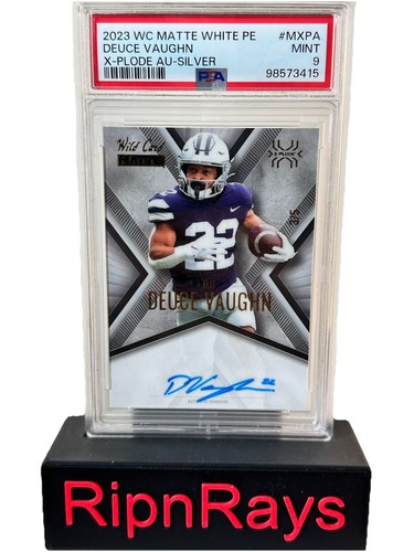 2023 WILD CARD MATTE DEUCE VAUGHN SILVER ON CARD AUTO #MXPA /5 Cowboys ...