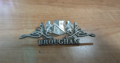 Vintage 1970s Chrysler New Yorker Brougham Emblem Nameplate Logo Badge ...