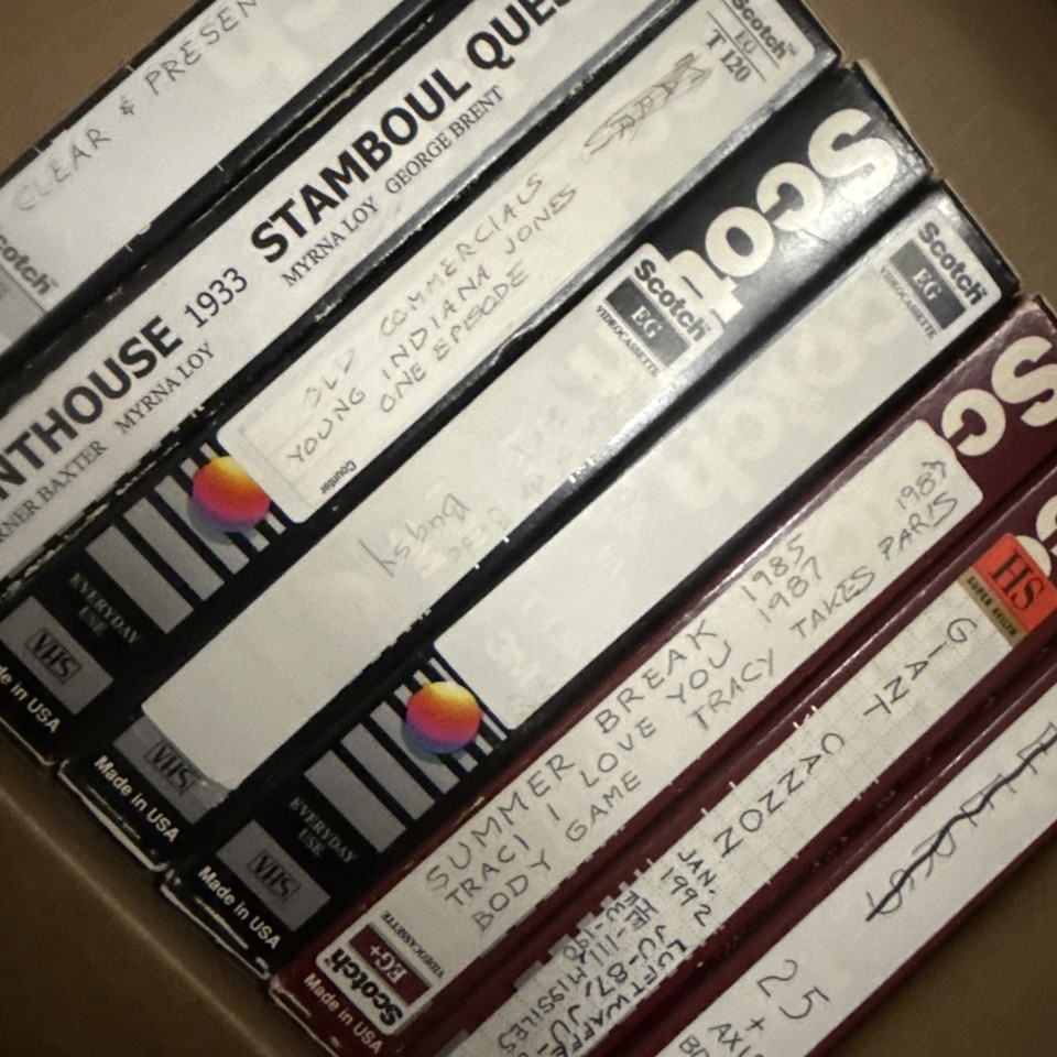 Lot 8 Used Scott VHS Tapes Blanks Recording Scotch EG+ High Grade EG T ...