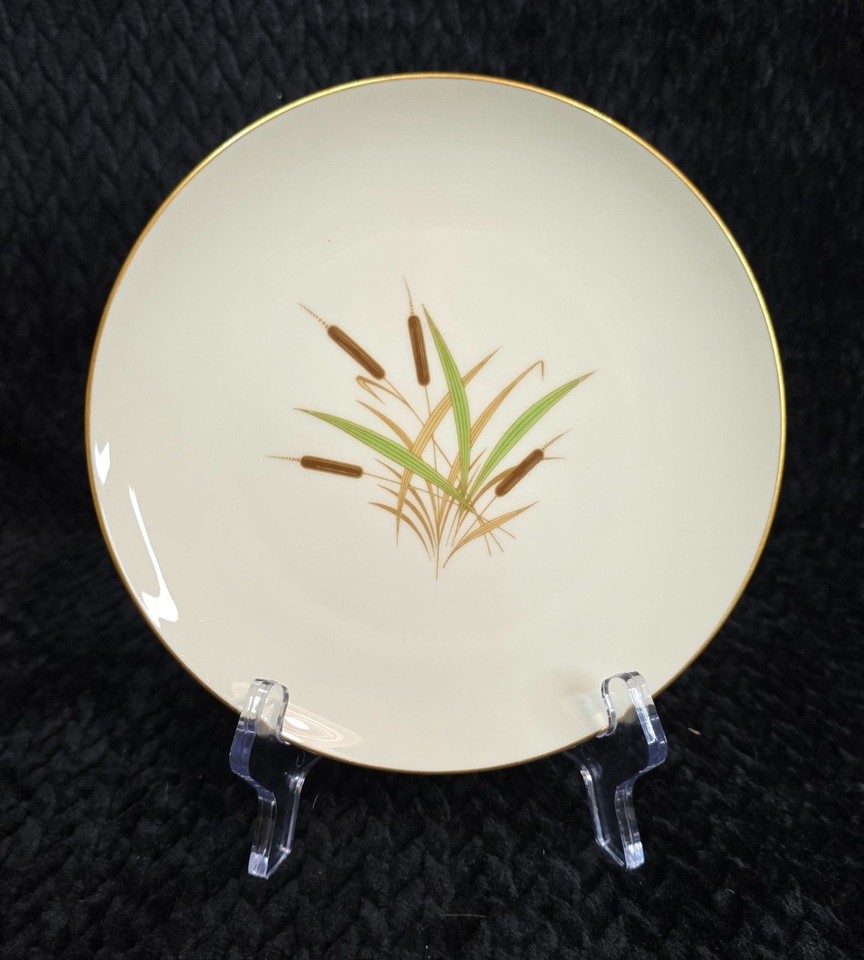 VTG Lenox Cattail China 6 PC Place Setting – Mid-Century Gold Rim ...