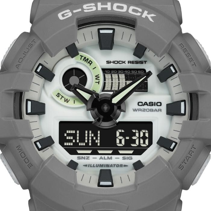 Casio CASIO G-SHOCK GA-700HD-8AJF HIDDEN GLOW Gray Men's Watch New in ...