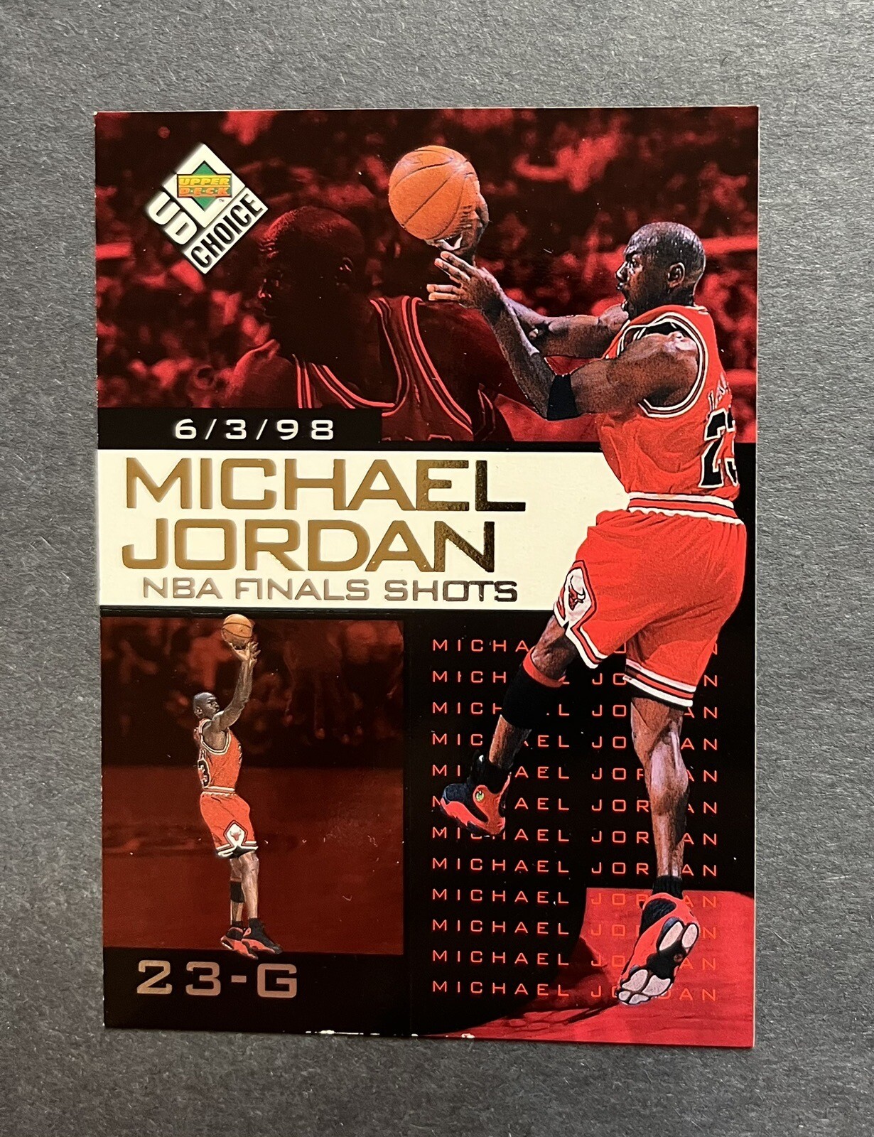 1998-99 Upper Deck UD Choice Preview NBA Finals Shots Michael Jordan ...