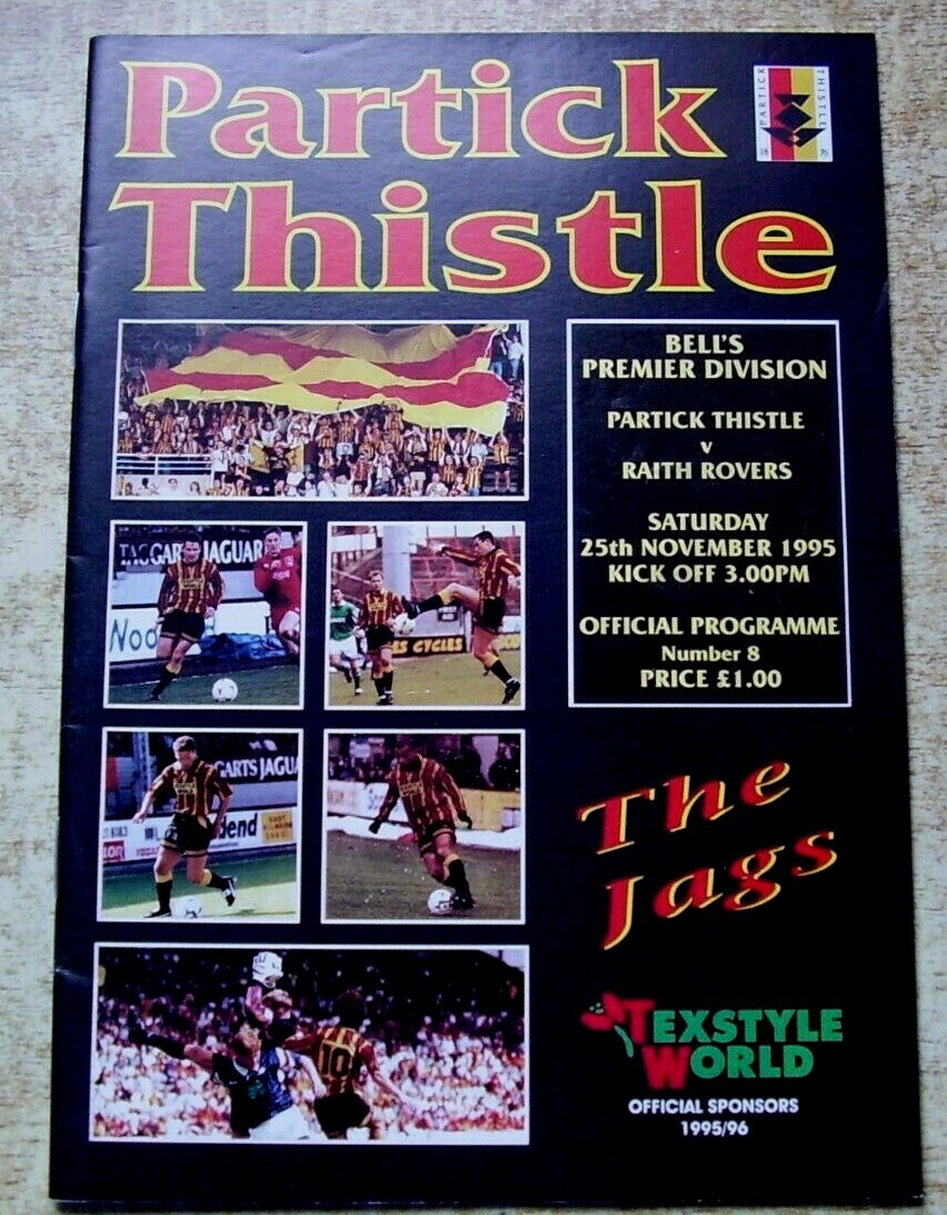 RAITH ROVERS PROGRAMMES 1995/96 | eBay