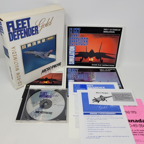 Fleet Defender Gold Multimedia PC DOS Big Box CD Rom CIB Complete with Manuals 19703364128 | eBay