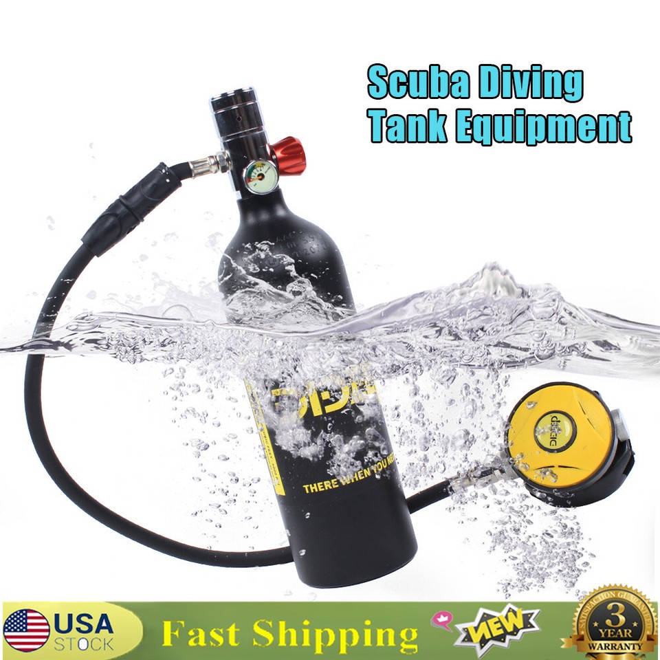 Mini Scuba Diving Tank Kit 1 L Oxygen Tank with Equipment Underwater ...