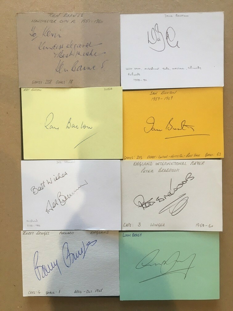 Card signed by DALE BANTON the 1979-1982 WEST HAM UNITED footballer ...