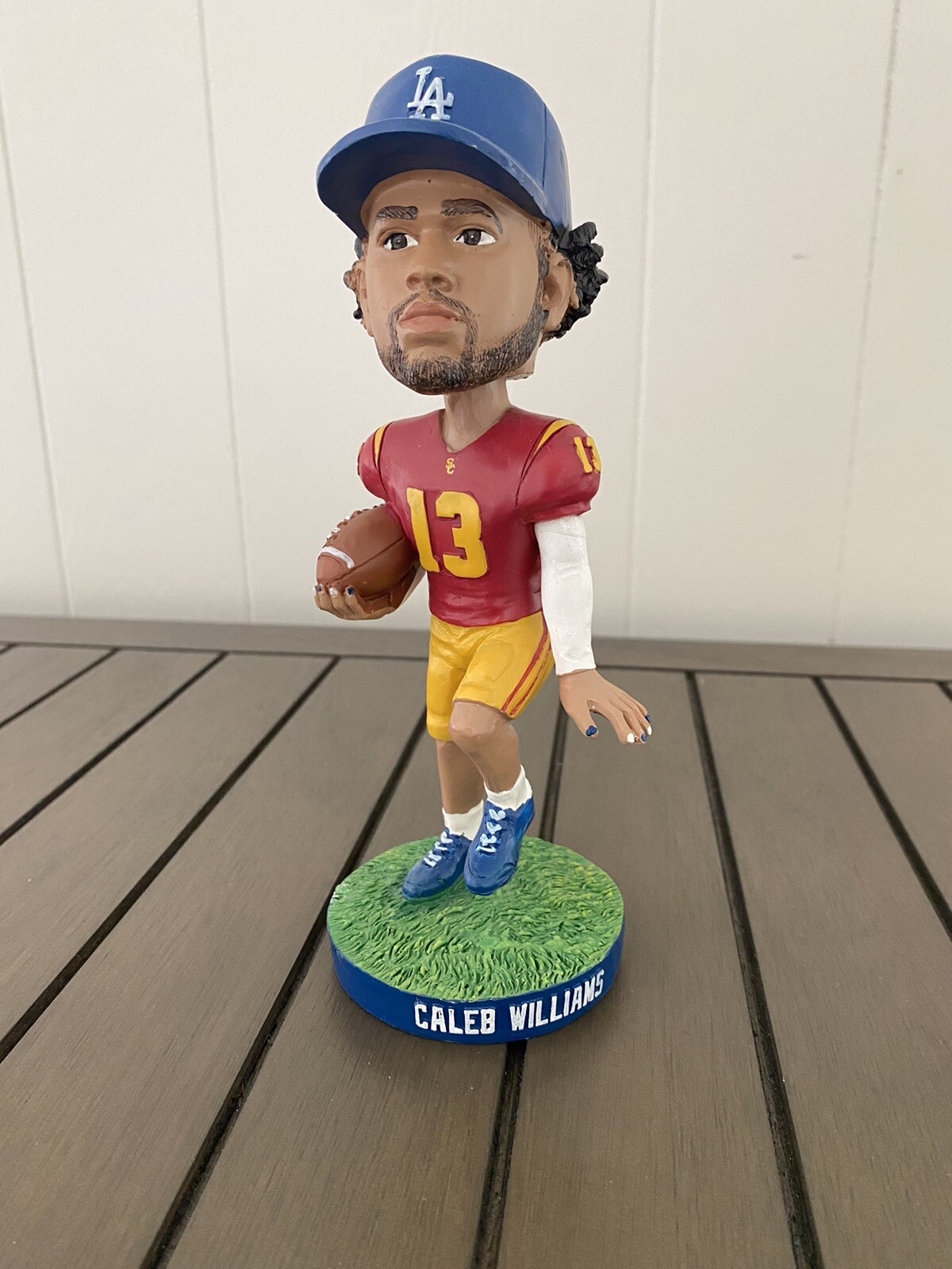 Caleb Williams Dodgers USC Trojans Bobblehead SGA | eBay
