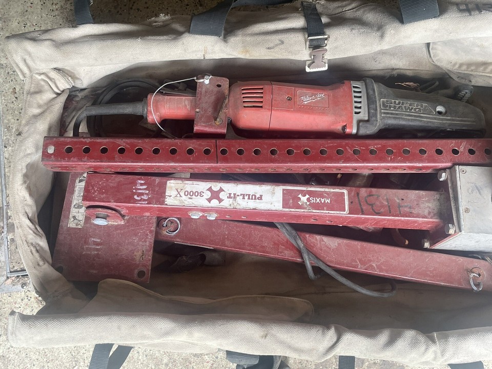 SouthWire Maxis 3000X Lightweight Cable Puller 3K Tugger w/ Milwaukee ...