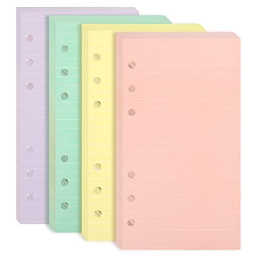 A6 Refills Paper, A6 Binder Planner Loose A6 Paper A6ColorLined Paper ...