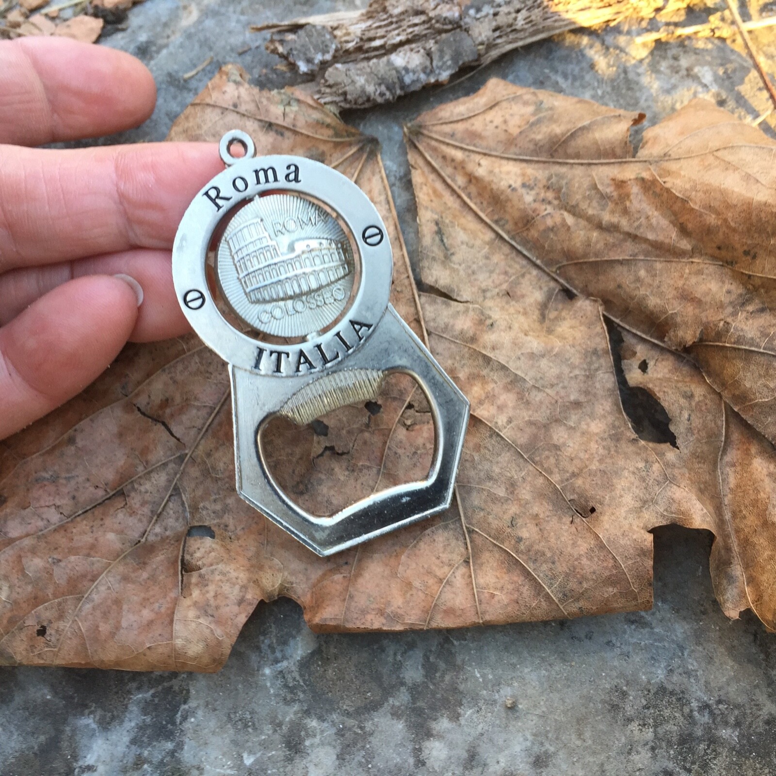 Roma Italy Colosseo & Basilica S.Pietro Metal Bottle Opener Pendant ...