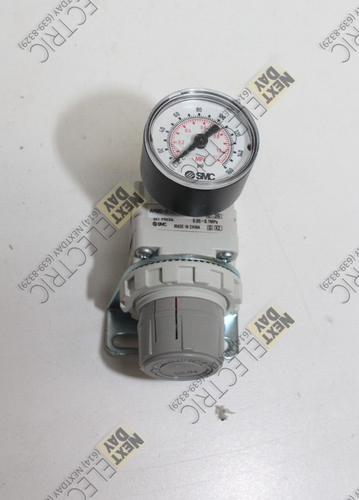 SMC, AR20-01BG-A, Pneumatic Air Pressure Regulator 0-160psi Gauge Mount ...