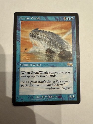 Great Whale Magic the Gathering Urza's Saga Singles | eBay
