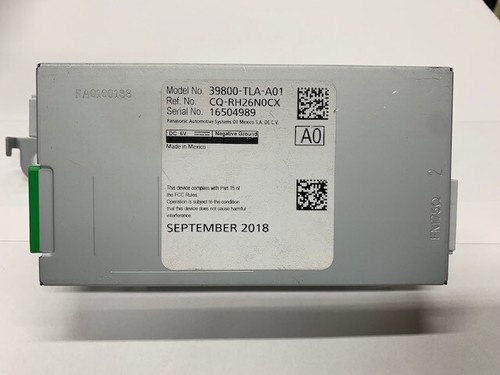 2017-2019 HONDA CR-V Trunk Satellite Tuner Control Module 39800-TLA-A01 ...