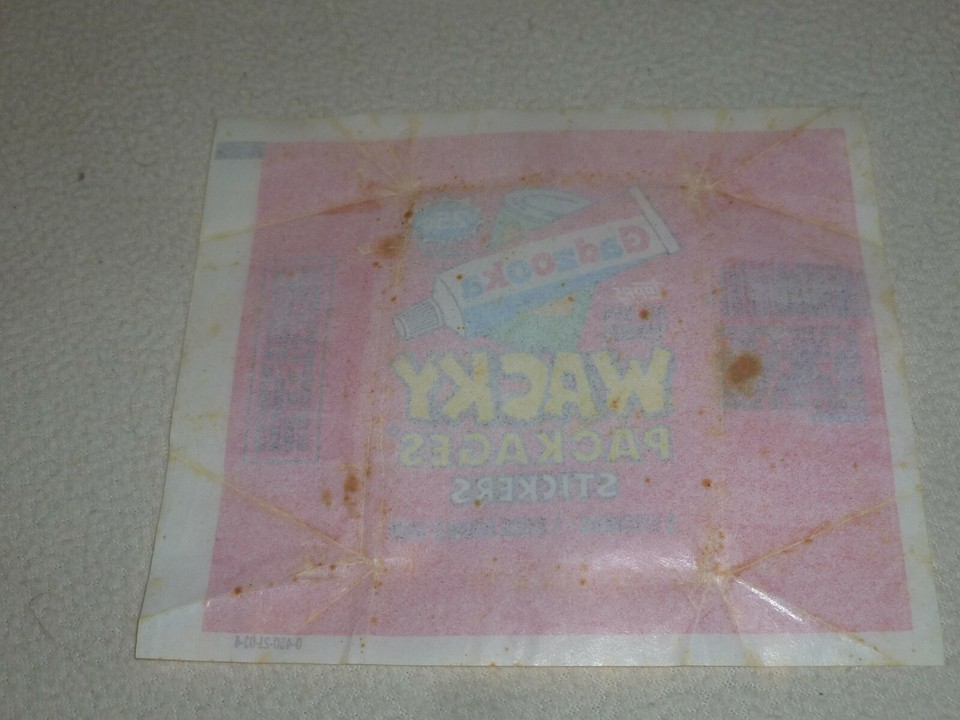 VINTAGE 1985 WACKY PACKAGES STICKER CARD WAX BOX PACK WRAPPER TOPPS ...
