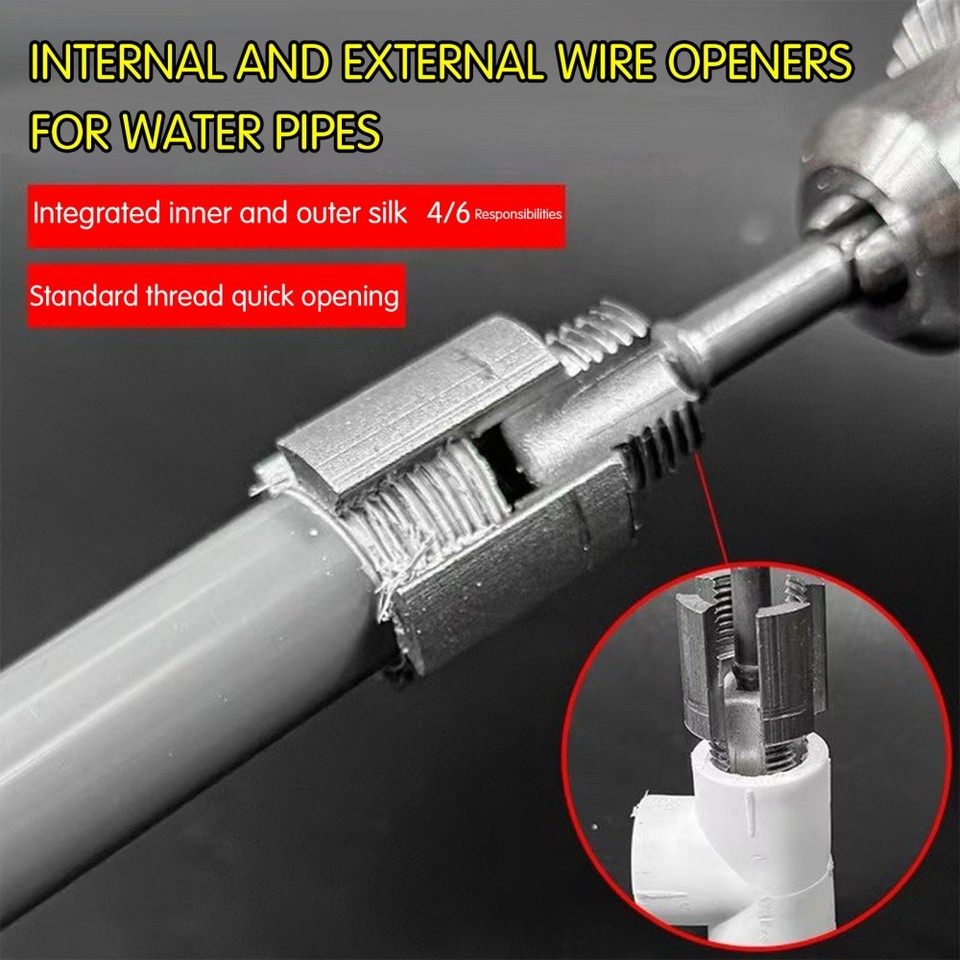 Integrated Internal & External Pipe Threading-Tool, PVC Pipe Threader ...