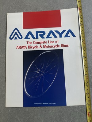 VINTAGE OLD SCHOOL BMX ARAYA BICYCLE & MOTORCYCLE RIMS CATALOG 1970s ...