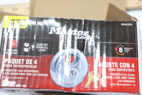 (3-Pk) Master Lock Outdoor Shrouded Heavy Duty Padlock - Missing Lock ...