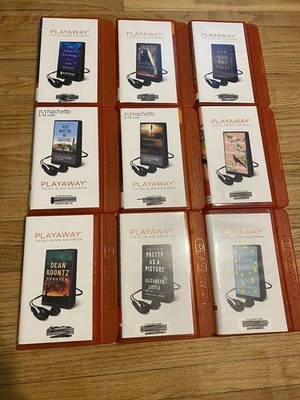Playaway Audio Book Lot Of 9 Various Authors Genres Hilderbrand ...
