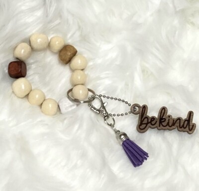 Be Kind engraved wood keychain | eBay